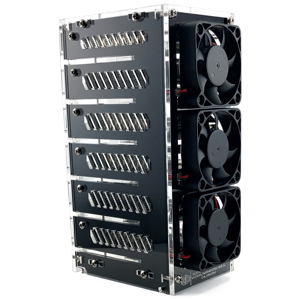 C4Labs Bramble Cluster Case for Raspberry Pi5, 4B, 3B, & 2.5" SSD (4 or ...