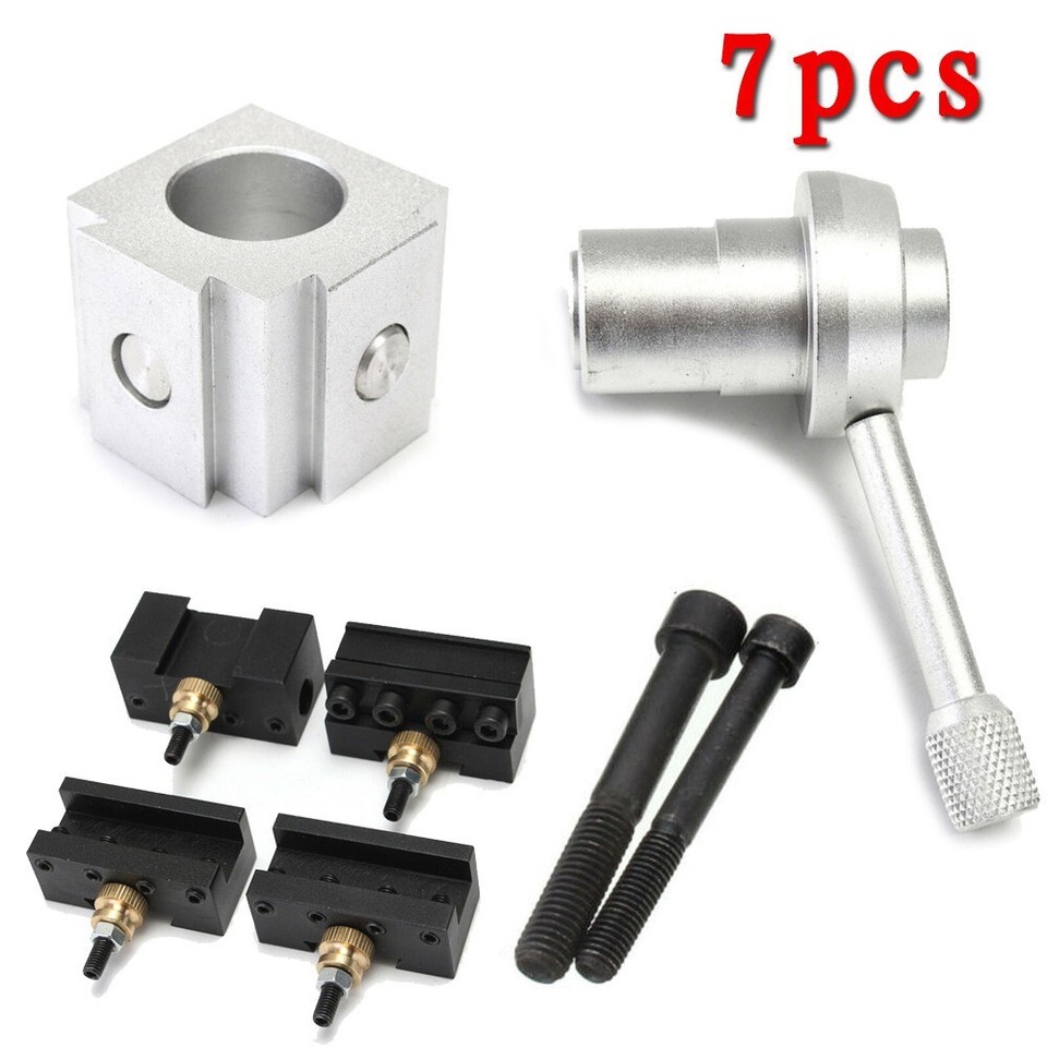 Quick Change Tool Post Holder Kit Set Aluminum Alloy Tool Post Lathe ...