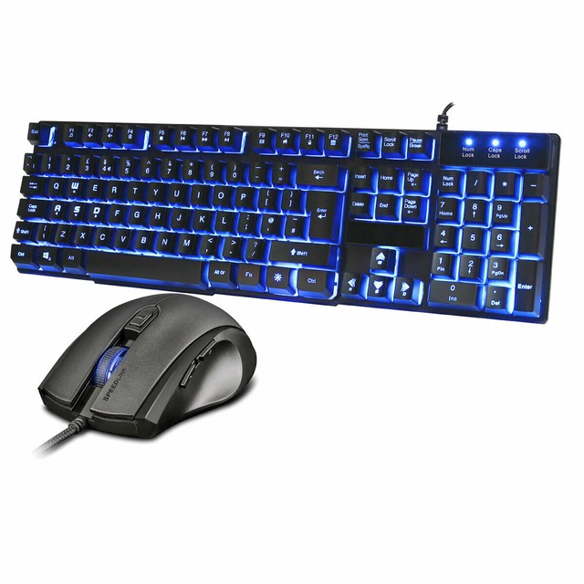 Sumvision Nemesis Wraith 7 in 1 Underlit Wired USB PC Gaming Keyboard ...