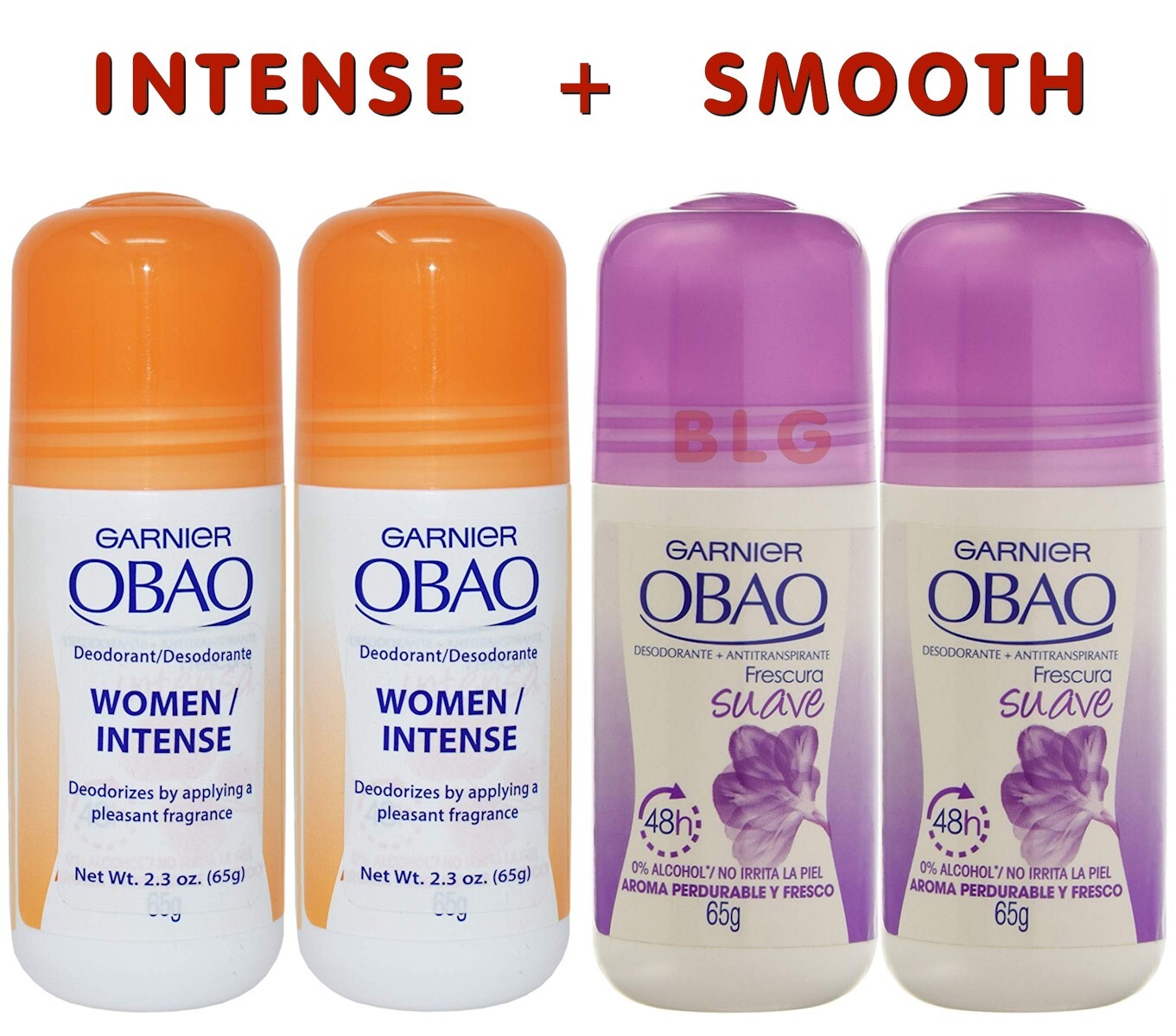 Garnier Obao INTENSE SMOOTH Deodorant Antiperspirant Roll On Deodorant ...