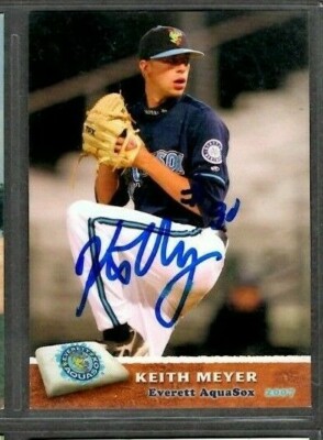 2007 Grandstand #29 Keith Meyer Everett AquaSox Signed Autograph Card ...
