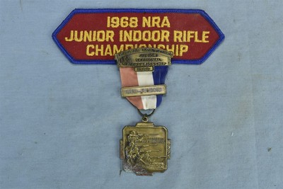 Vintage 1968 NRA NATL RIFLE JUNIOR INDOOR RIFLE CHAMPIONSHIP PATCH ...