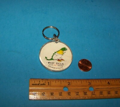 Vintage Funny Keyring / Keychain 1986 "Bob Zilla" by John Lamb | eBay