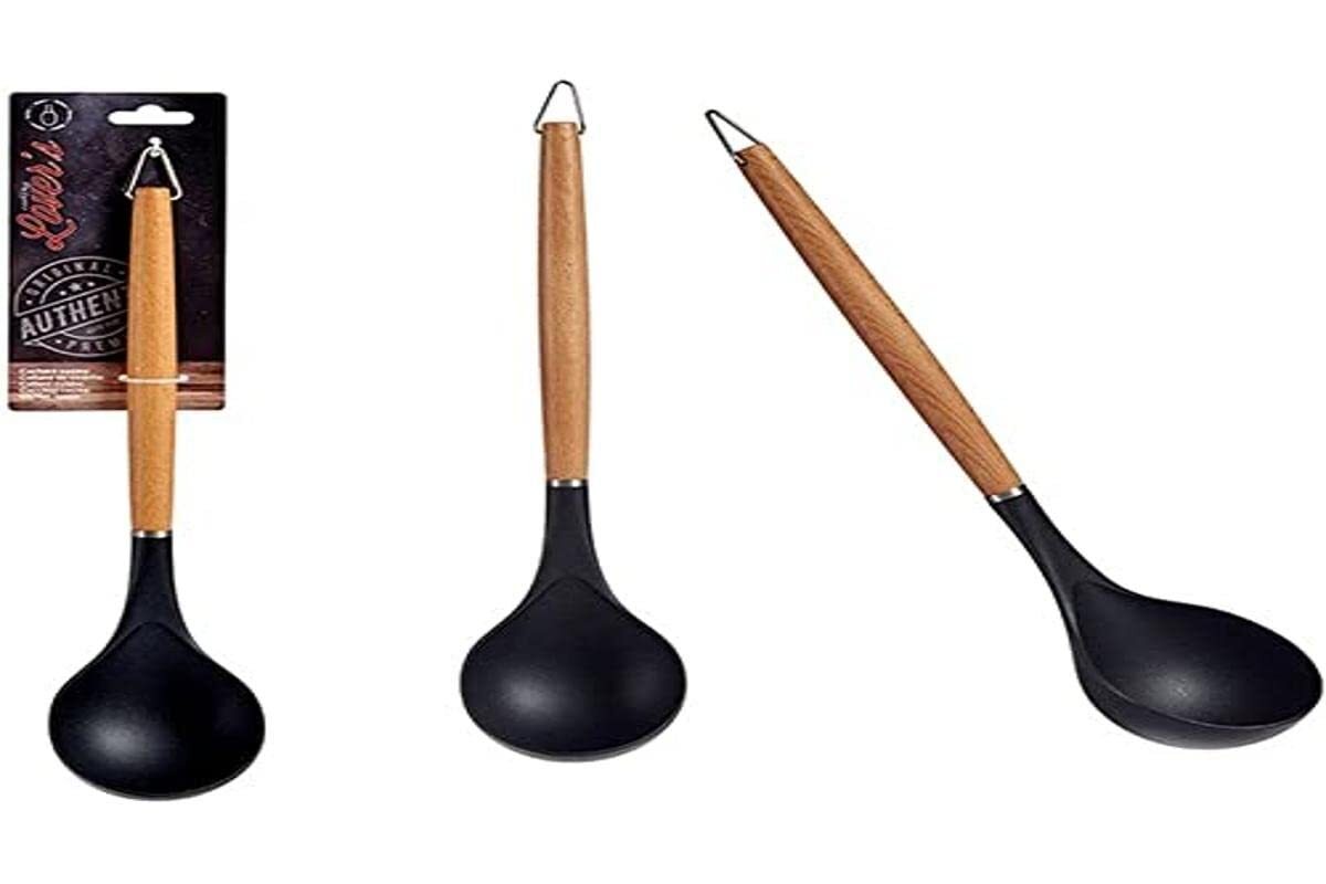 Ladle Brown Black Nylon Beech Wood (8 x 3 x 32.5 cm) | eBay