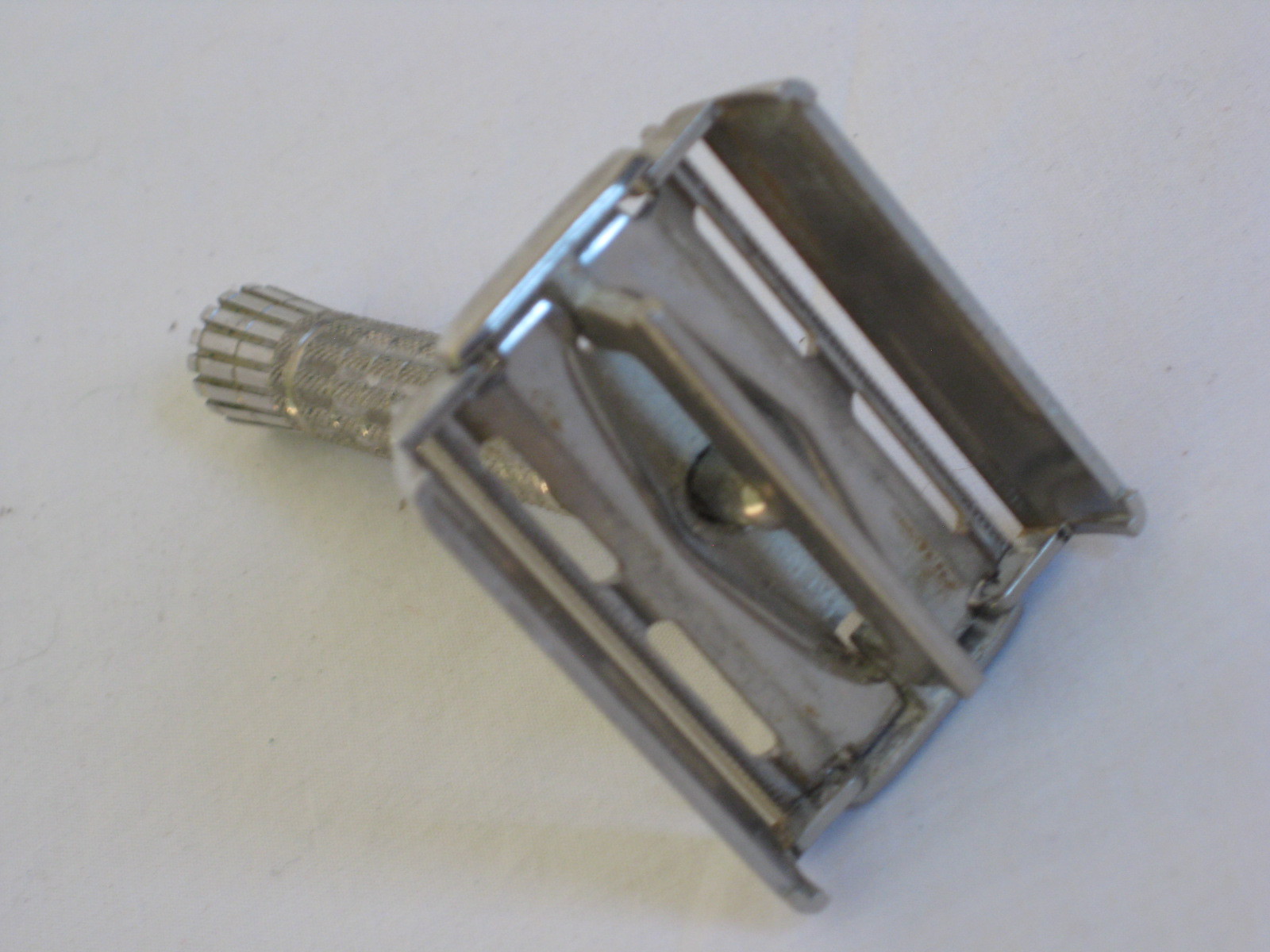 vintage Gillette metal handle shaver shaving safety razor blade holder ...
