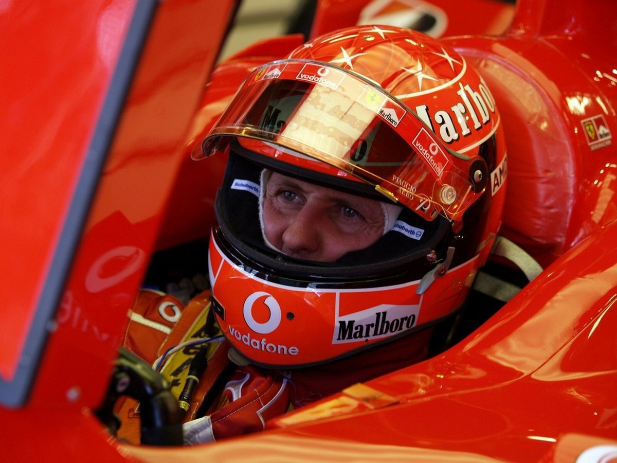 Casco Schumacher Mini Helmet Bell Racing 1/2 Ferrari F2000 Japan Gp