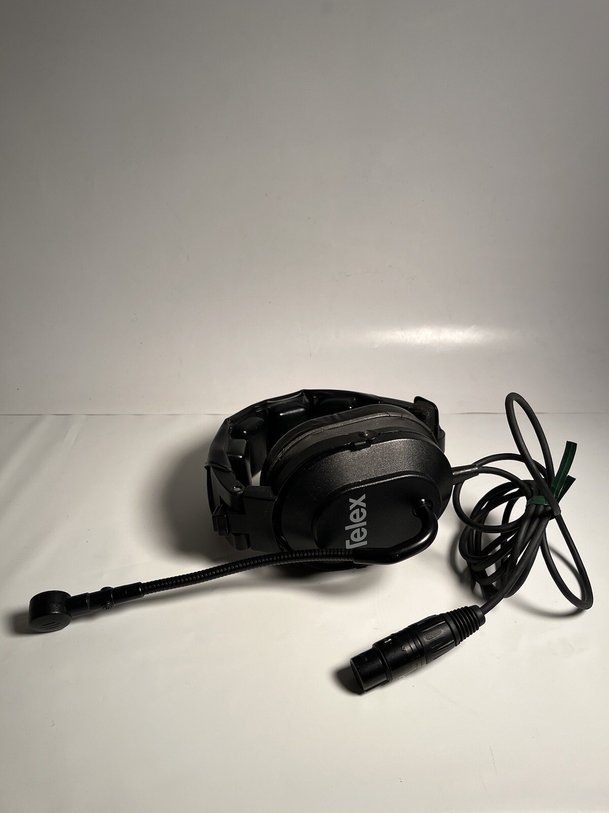 Vntg Telex Headset Neutrik XLR 4 Prong Female Ear Broadcast Microphone ...