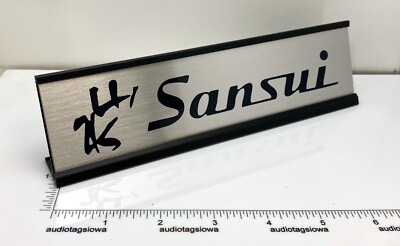Sansui Hi-Fi Component Stereo Desk Sign - Custom Made Aluminum | eBay