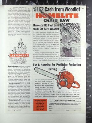 1955 ADVERTISING for Homelite chain saw model 17 5-30 | eBay