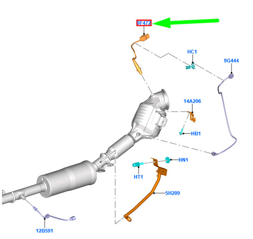 NEU FORD PUMA AUSPUFF HEGO SENSOR 2187603 FV4A-9Y460-BA ORIGINAL | eBay.de