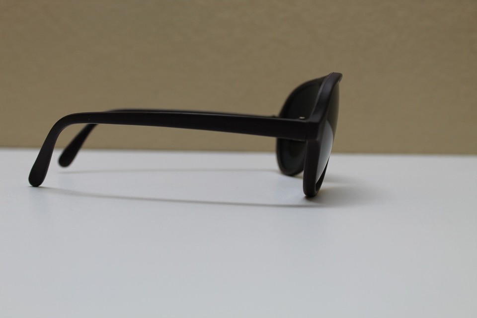 Aviator Sunglasses w Nylon Frames Super Dark Blue Lens Black or Brown ...