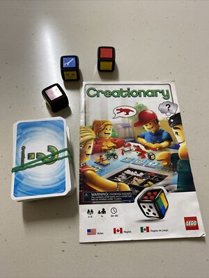Lego Creationary Replacement Cards Full Deck of 96 Cards + Die (3) And ...