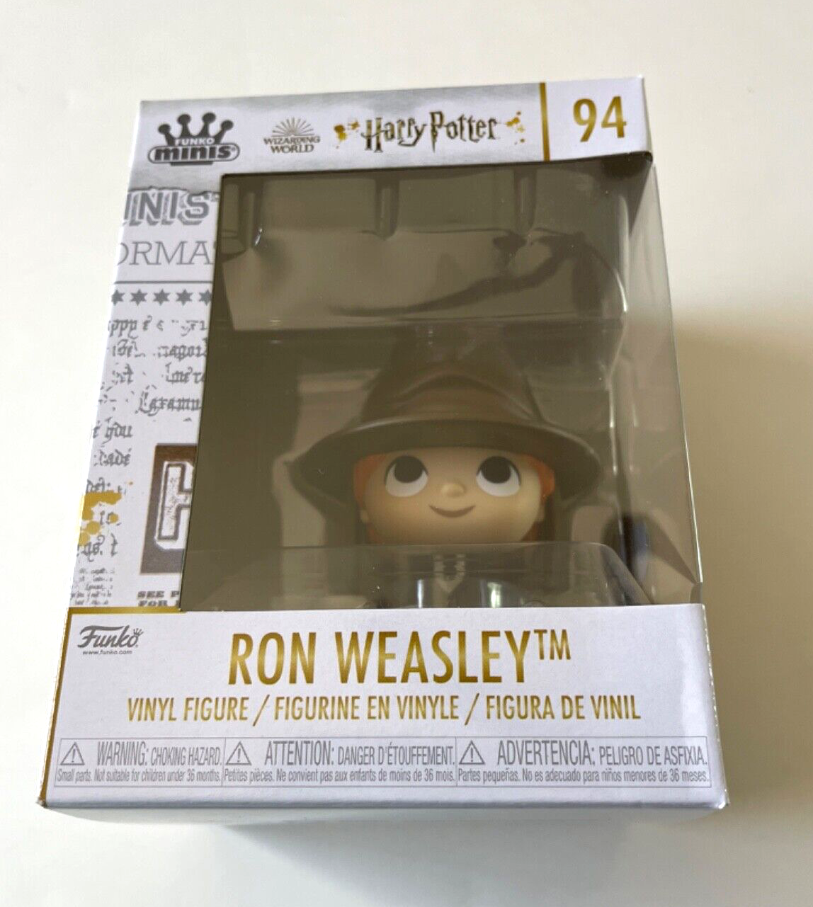 Funko Minis - Harry Potter Series - Ron Weasley w/ Sorting Hat 94 ...