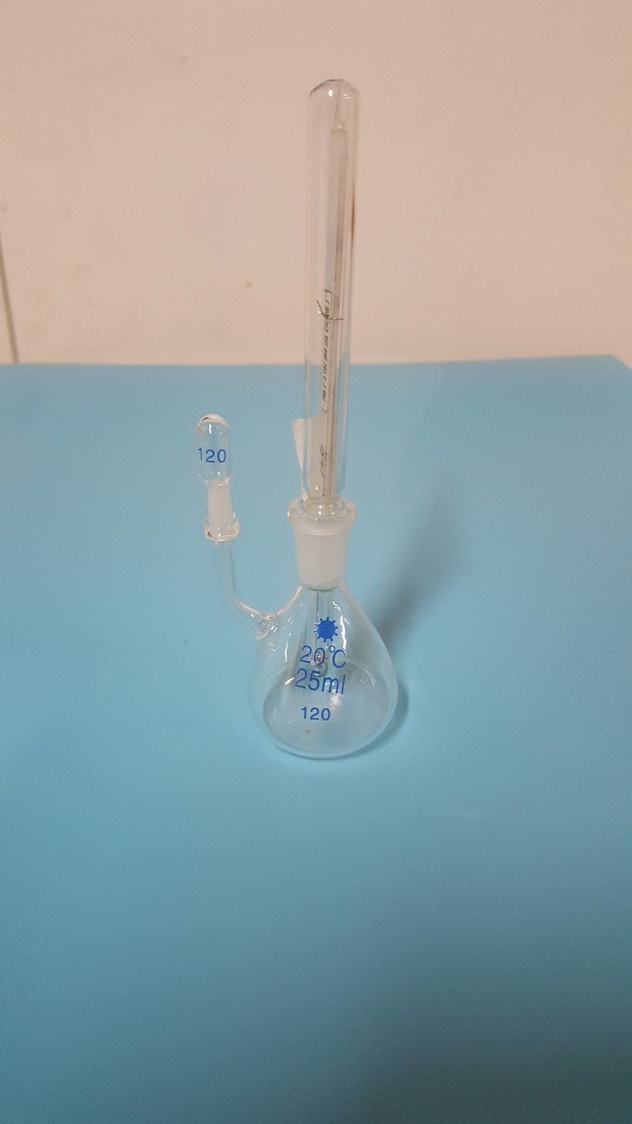 Lab Glass Specific Gravity Bottle Pycnometer 50ml Thermometer New | eBay