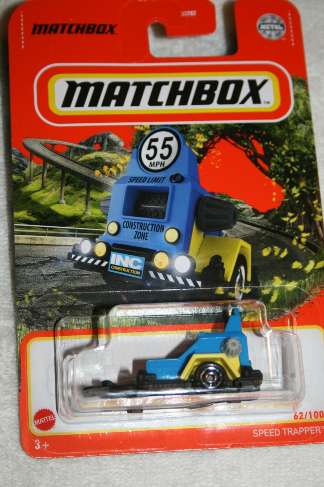 Matchbox Speed Trapper - Blue #62 62/100 2021 MBX CONSTRUCTION Basic ...