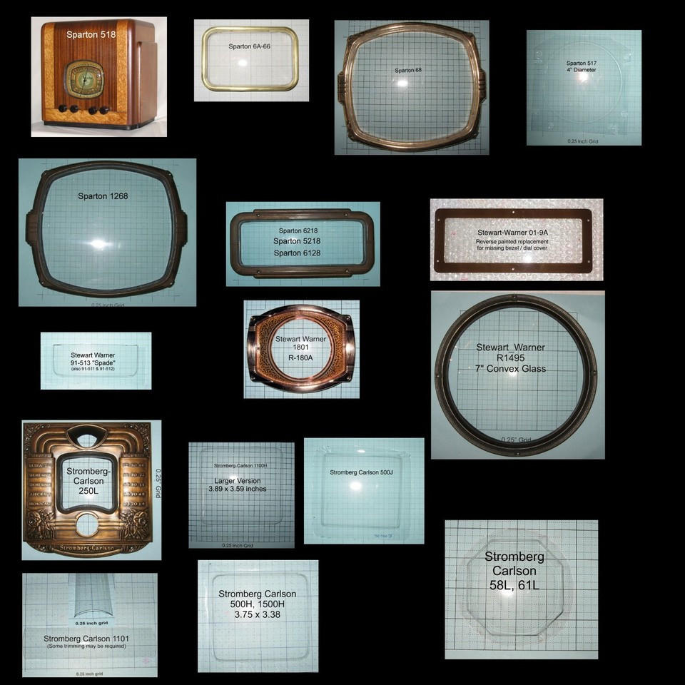 Antique Radio Dial Covers R-W RCA Silvertone Truetone Westinghouse | eBay