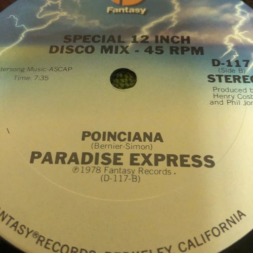 Paradise Express – Dance / Poinciana - 12" VINYL SINGLE | eBay
