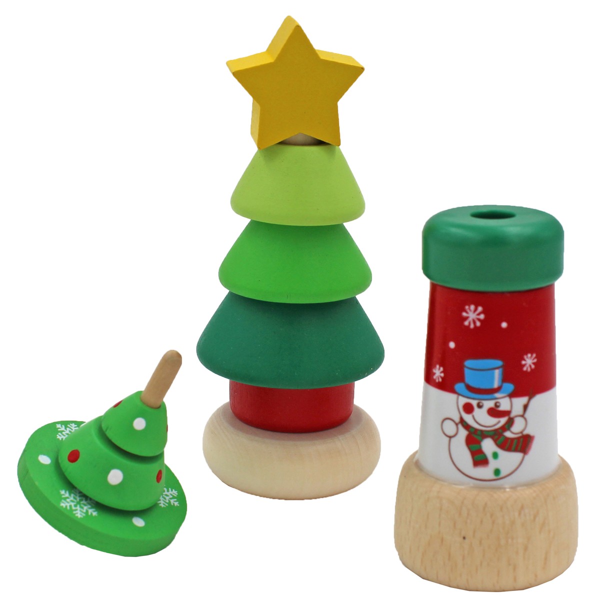 Spinning Wooden Tree Top Wooden Spinning Top With String | Whip