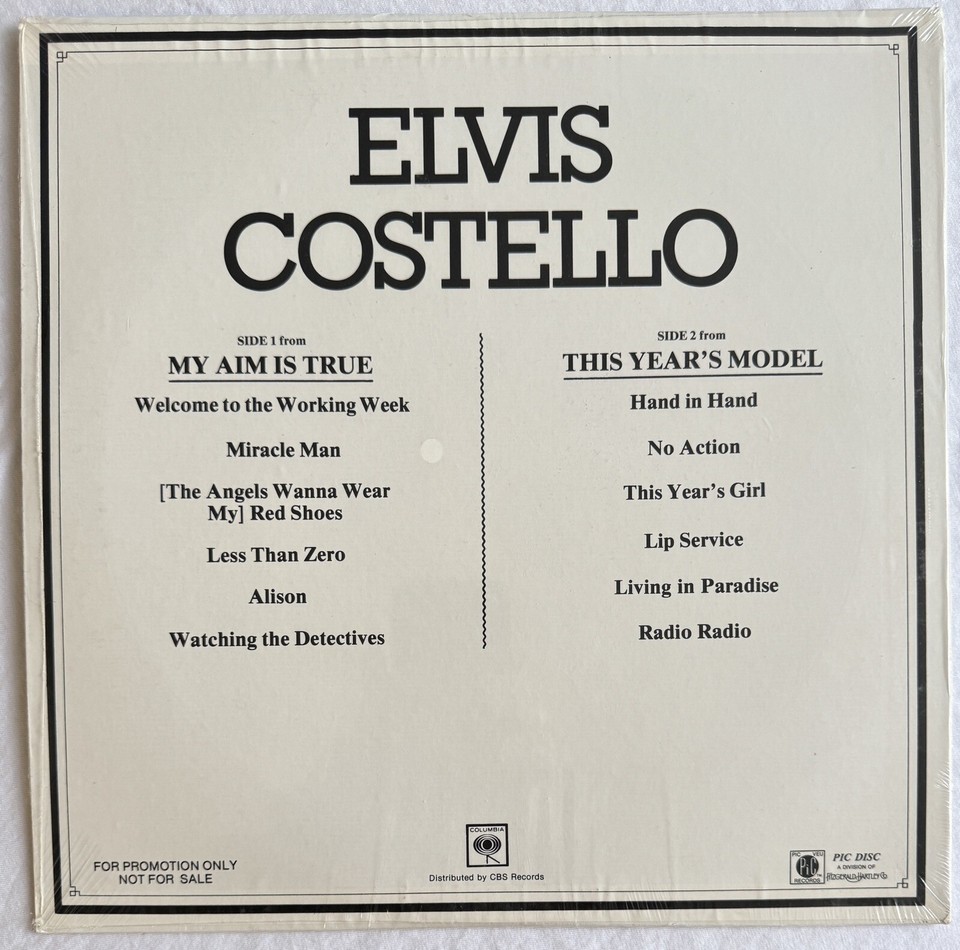 Elvis Costello -My Aim Is True/This Years Model- Very Rare Promo ...