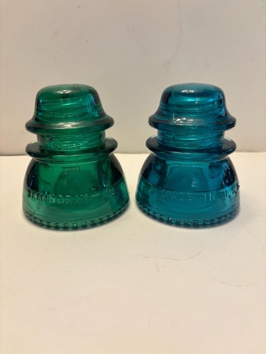 CD 154 Hemingray 42 GREEN glass insulator | eBay