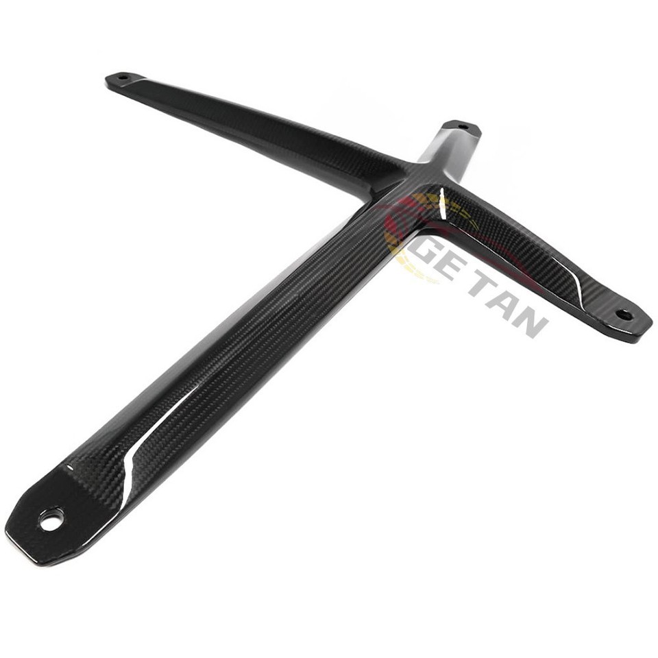Dry Carbon Fiber Rear Engine X-Brace Struct Bar For 20-Up Corvette C8 ...