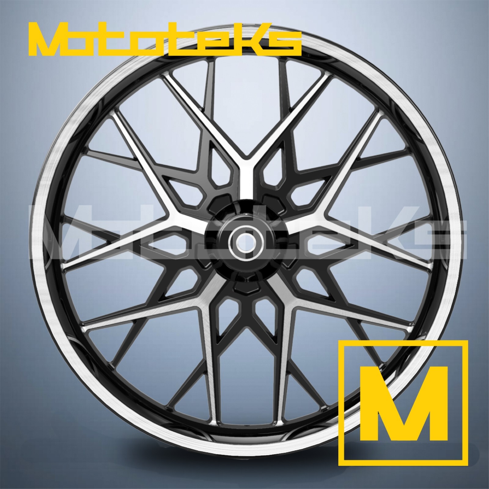 21X3.5 RAZOR MAG WHEEL BLACK MACHINE FOR HARLEY SOFTAIL SPORTSTER DYNA ...