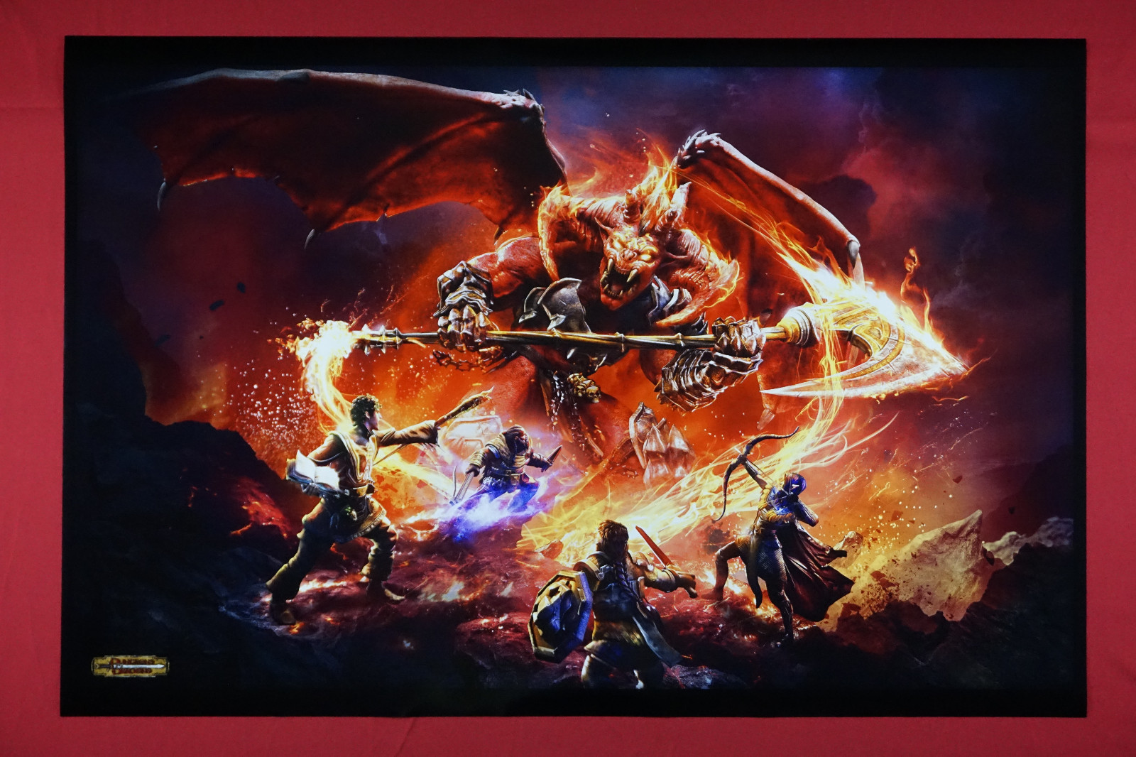 Dungeons and Dragons Fire Demon D&D Fantasy Colorful Picture Poster ...