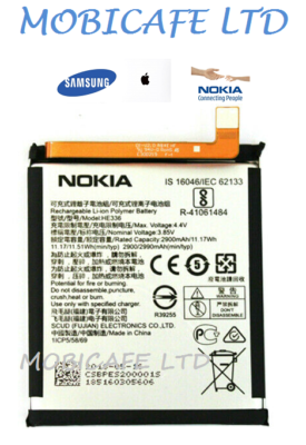 Genuine Nokia HE336 Replacement Battery For Nokia 3.1, 5.1 - 2900mAh | eBay