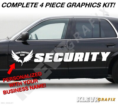 Custom Security Company Vehicle Vinyl Graphics Decals Kit Police EAGLE1 ...