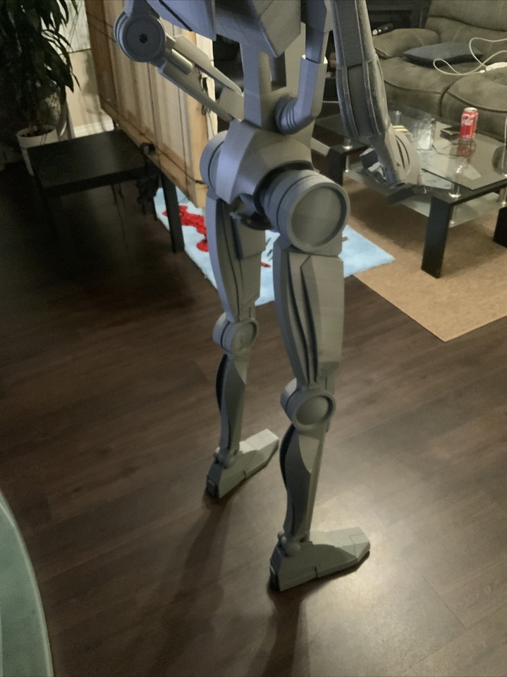 Life Size Star Wars Battle Droid With backpack and Blaster 3D Printed 6 ...