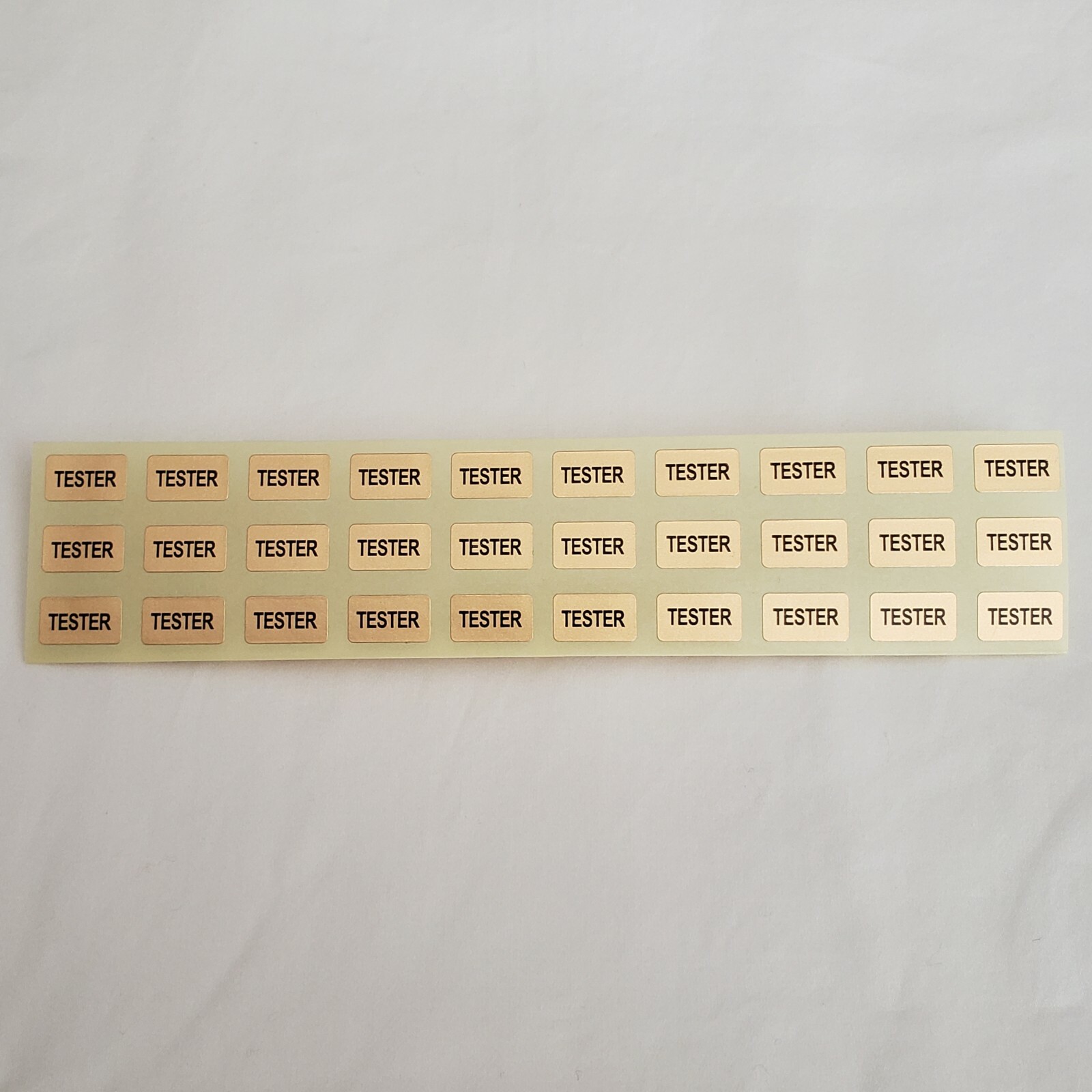 TESTER Stickers 30 Rectangle Matte Finish 1/2" x 1/4" (14mm x 8mm) | eBay