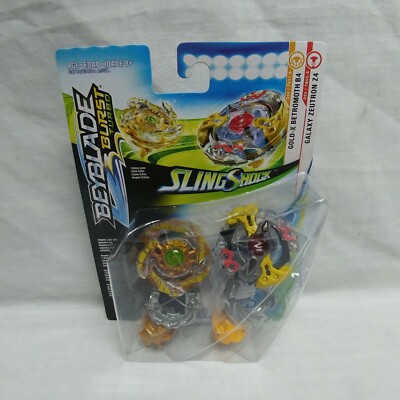 Beyblade Burst Turbo Slingshock Galaxy Zeutron Z4 Gold-X Betromoth B4 ...