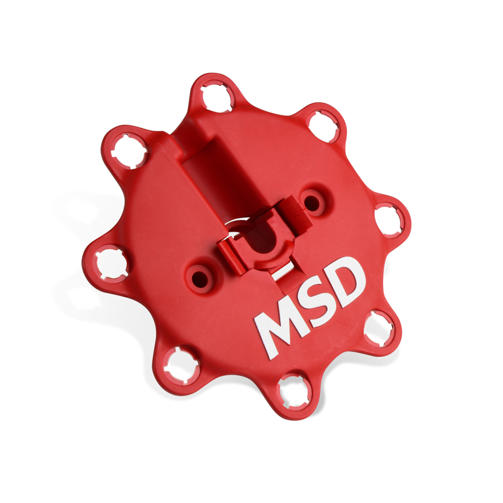 MSD Low Profile Tall Block Crank Trigger & Racing Distributor Red For ...