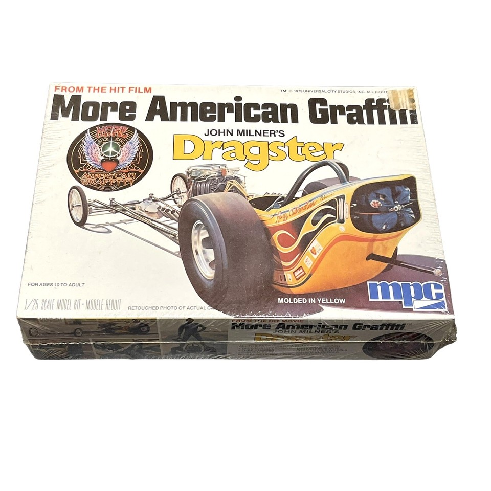 MPC MORE AMERICAN GRAFFITI JOHN MILNER'S DRAGSTER Model Kit 1/25 SEALED ...