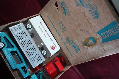 VINTAGE STRUCTO TRANSCONTINENTAL FLEET SET # 906 LIVESTOCK CAR HAULER ...