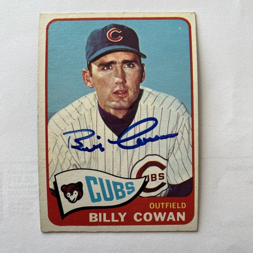 BILLY COWAN 1965 TOPPS AUTOGRAPHED SIGNED AUTO BASEBALL CARD | eBay