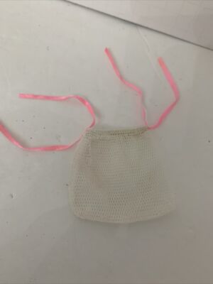 Vintage Barbie Doll Pink Pull String Mesh Tule Ballet Slipped Sack pink ...