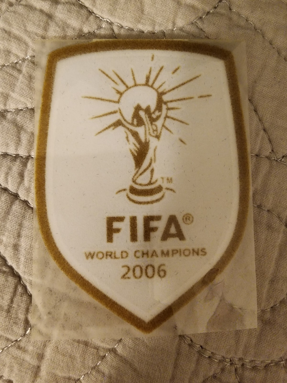 World Cup Champions Winner 2006 White Patch Italy Italia Soccer Badge ...