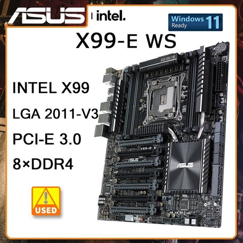 X99 Motherboard ASUS X99-E WS Motherboard LGA 2011-V3 DDR4 128GB PCI-E ...