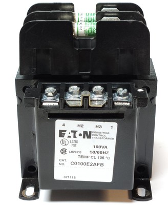 EATON CUTLER HAMMER C0100E2AFB C321CC VA Industrial Control Transformer ...
