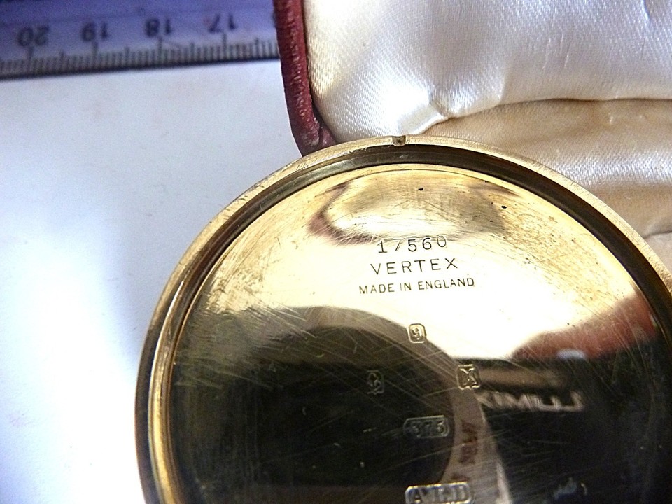 9ct solid gold vertex pocket watch. my ref no 194.. | eBay UK