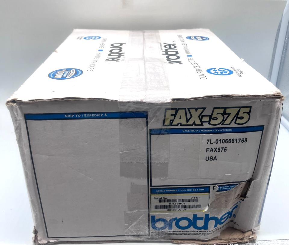 Brother Personal FAX-575 Plain Paper Fax Machine Phone Copier - NEW IN ...