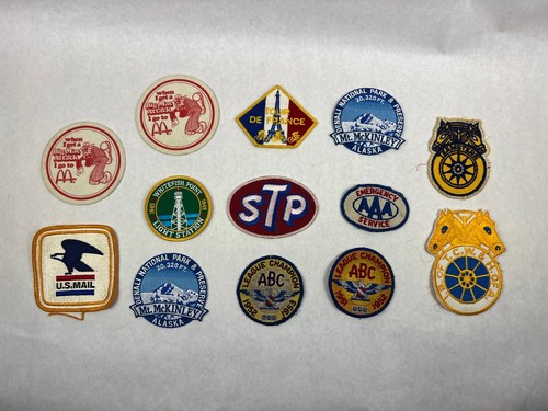 Lot Of 13 Vintage Patches US Mail STP AAA Teamsters McDonald’s Tour De ...
