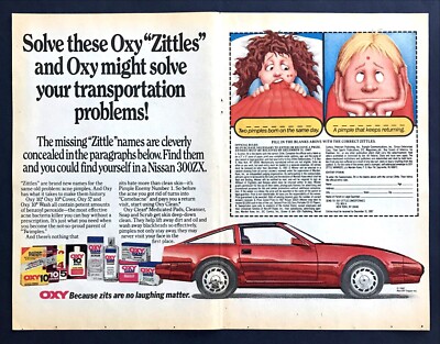 1987 Nissan 300 ZX Coupe photo "Solve the Oxy Zittles Contest" 2-page ...