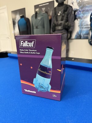 Bethesda Fallout Nuka Cola Quantum Glass Rocket Bottle + Caps Replica ...