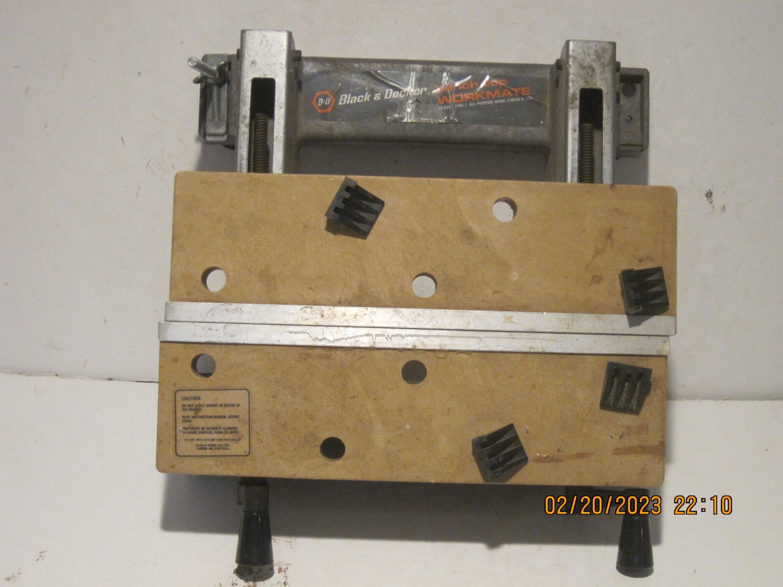 Black&Decker Bench Top WorkMate 79-020 Type 1 GREAT COND W/CLAMPS & 4 ...