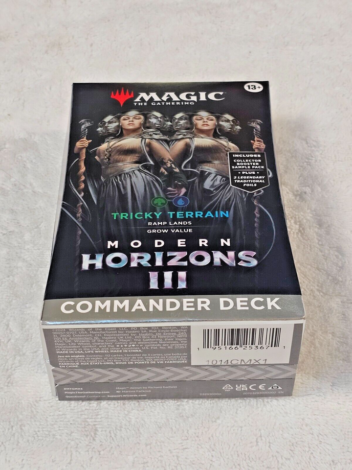 MTG Modern Horizons 3 TRICKY TERRAIN Commander Deck - 100 Card Deck ...