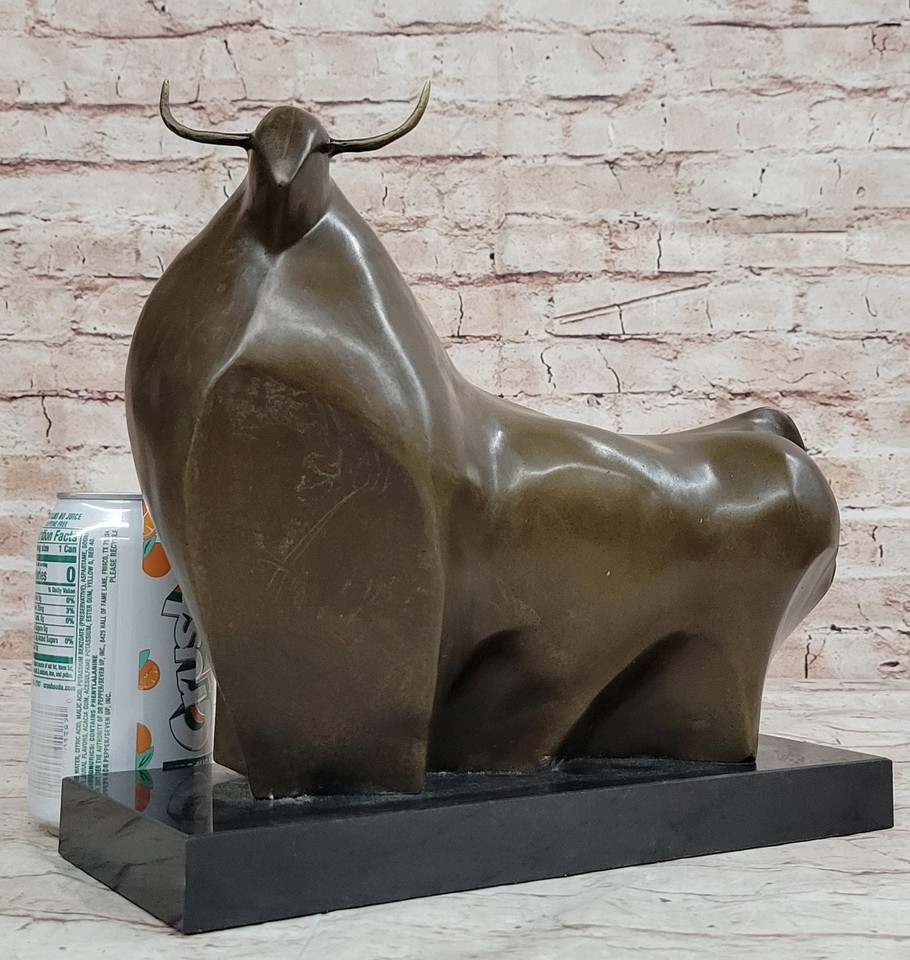 Fernando Botero Bull Bronze Sculpture Figure Abstract Signed Art on ...