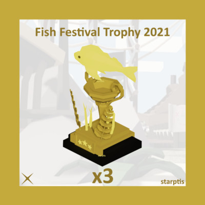 Roblox Islands | x3 Fish Festival Trophy 2021 Trusted Seller | eBay