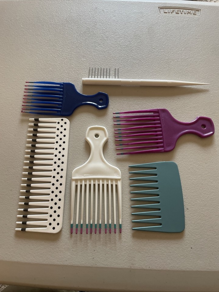 Vintage combs nos 80’s Mebco zone 1 wide tooth hair pick E | eBay
